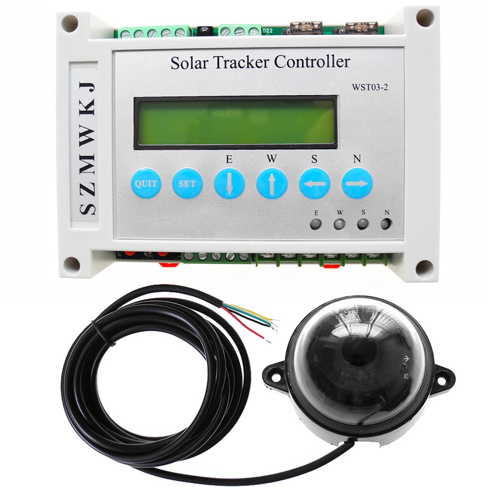 Automatic Tracking LCD Dual Axis Solar Tracker Controller DIY Solar ...