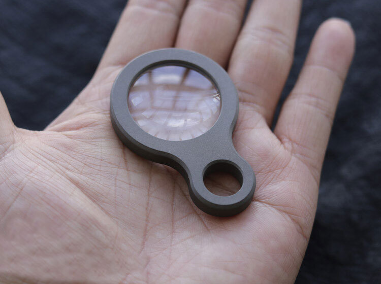 Outdoor Survival Portable Titanium Magnifying Glass Lens Handheld ...