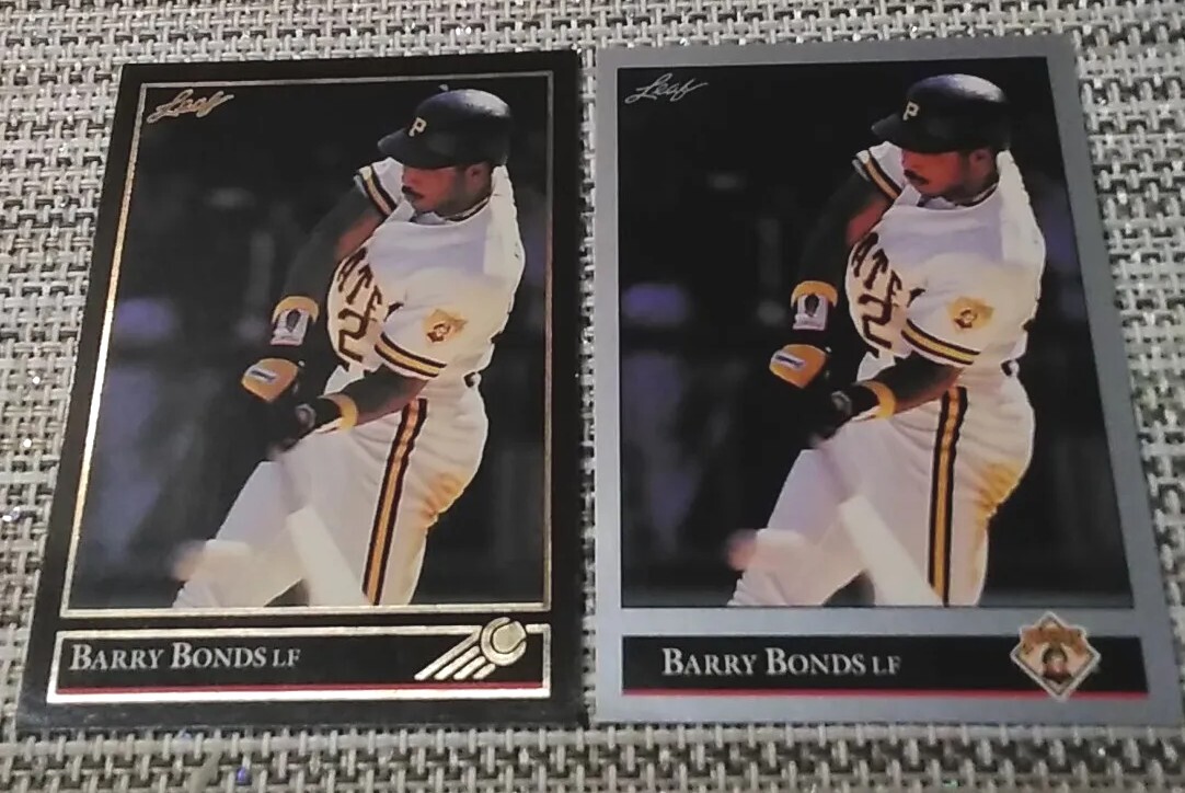 BARRY BONDS 1992 LEAF SERIES 2 GOLD & SILVER LIMITED EDITION GIANTS ...
