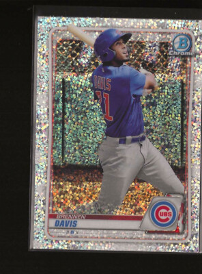 2020 Bowman Draft Brennen Davis Chrome Sparkle Chicago Cubs | eBay