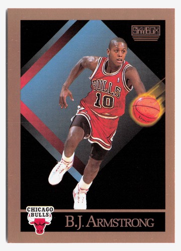 1990-91 SkyBox B.J. Armstrong RC Rookie Chicago Bulls #37 | eBay
