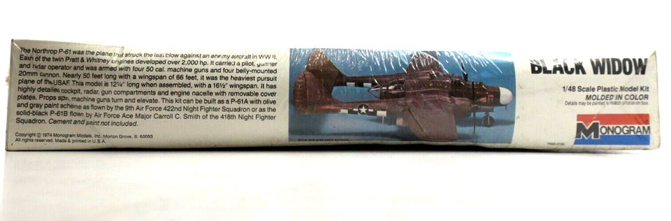 Monogram 1/48 Black Widow P-61 Model Kit 7546 | eBay