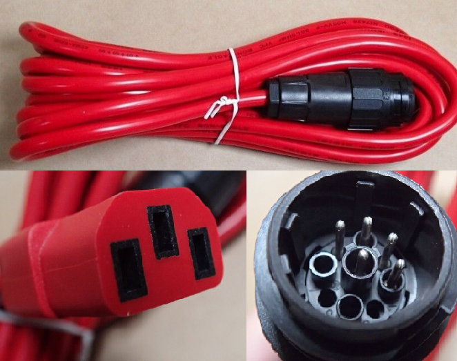 Amphenol C16-3 Male to IEC Jug Mains Power Cable VDE | eBay