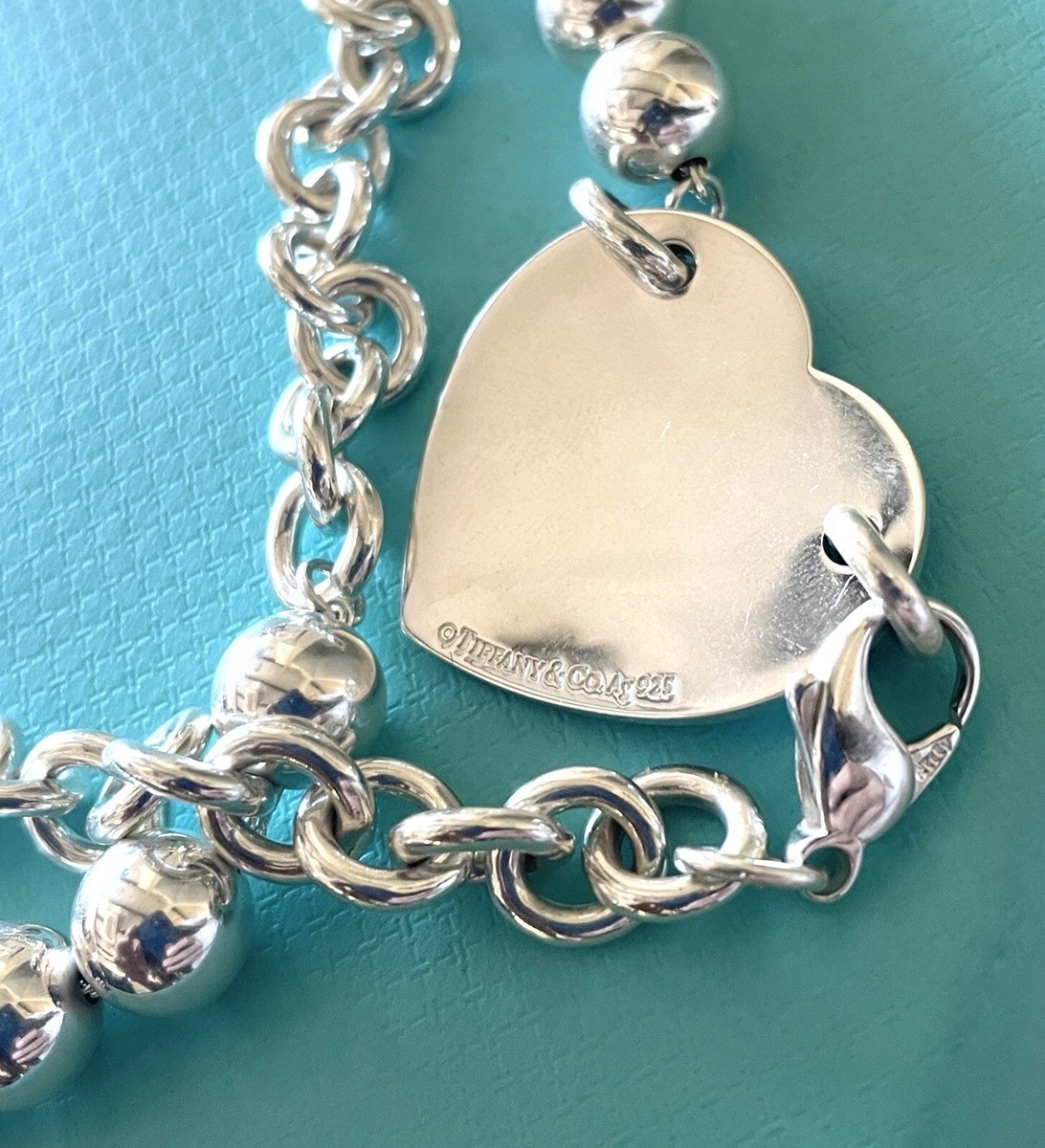 Tiffany Co XL Silver ULTRA Return Heart Tag Heavy Chain Wrap Tiffany Co XL Silver ULTRA Return Heart Tag Heavy Chain Wrap