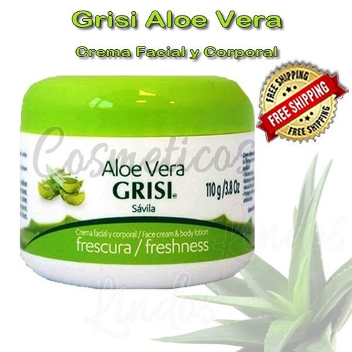 Grisi Crema Refrescante de Savila Aloe Vera Moisturizing Beauty Cream 3 ...