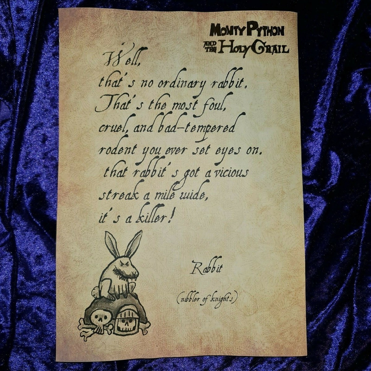 Monty Python Rabbit Quote
