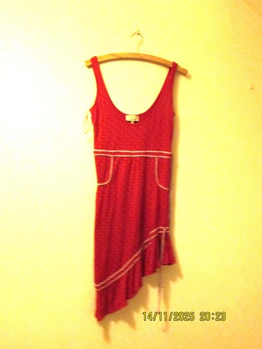 Red and Lilac Polka Dot, A-line Hem, Dancing Dress by Looking Glass ...