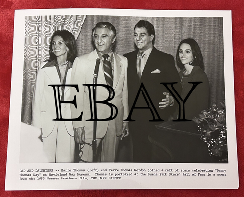 MARLO THOMAS and DANNY THOMAS original 8x10 photo MOVIELAND WAX MUSEUM ...