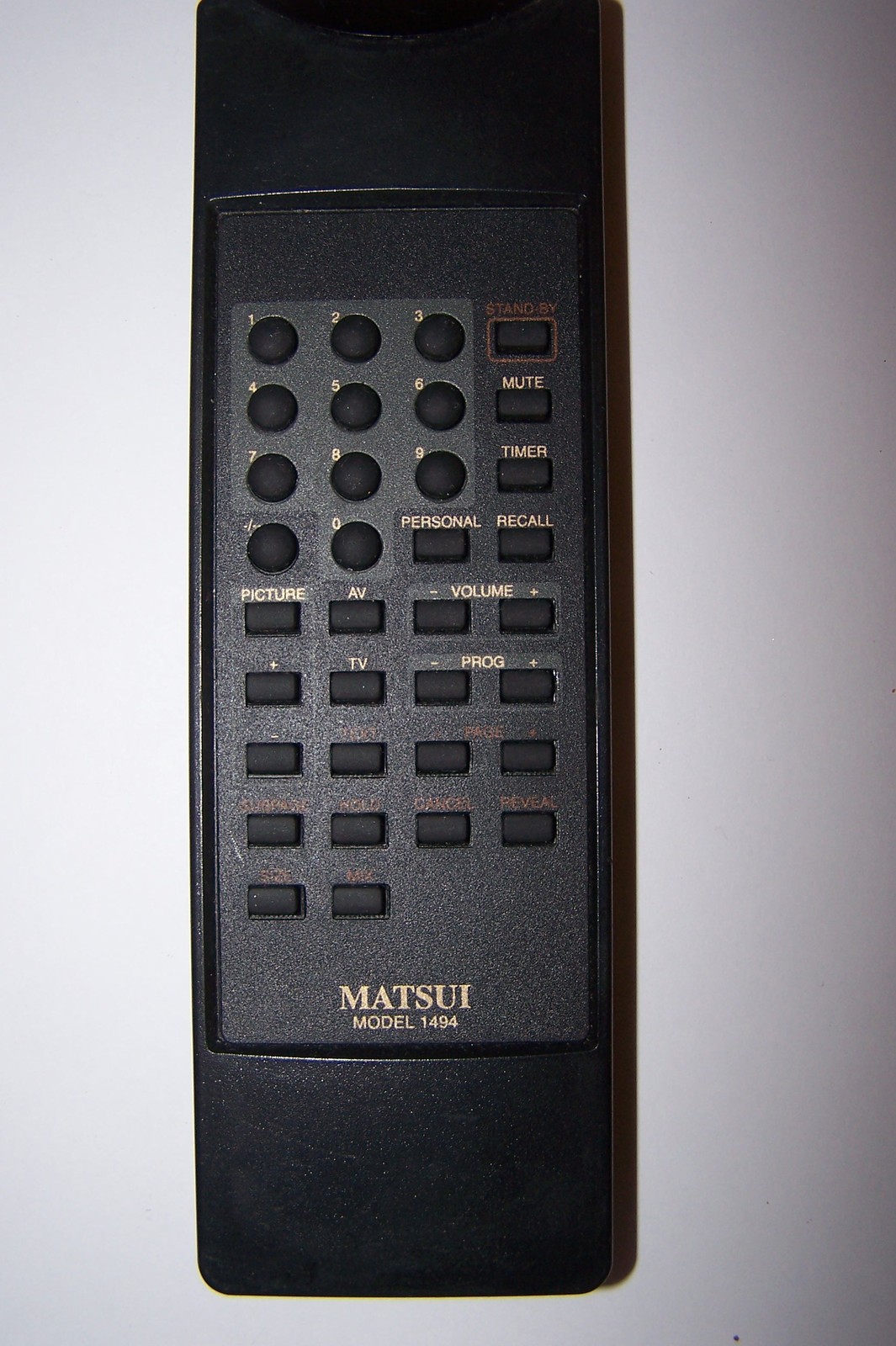 MATSUI TV REMOTE CONTROL for 1494 | eBay