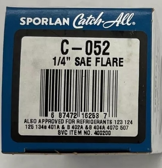 Sporlan 400200 C-052 Drier, sealed, 1/4" MFL C052