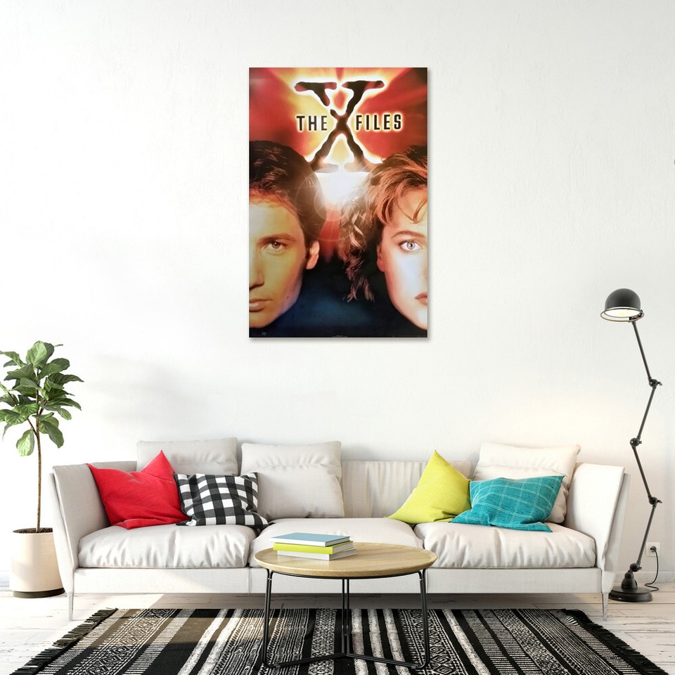 The X-Files - TV Show Poster / Print (Promo / Orange - Mulder & Scully ...