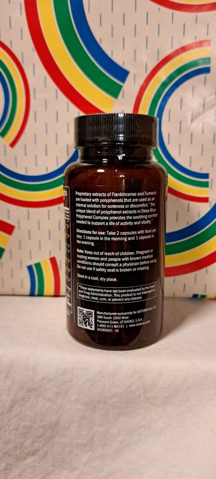doTERRA AUTHENTIC Deep Blue Polyphenol Complex 60 Capsules NEW SEALED ...