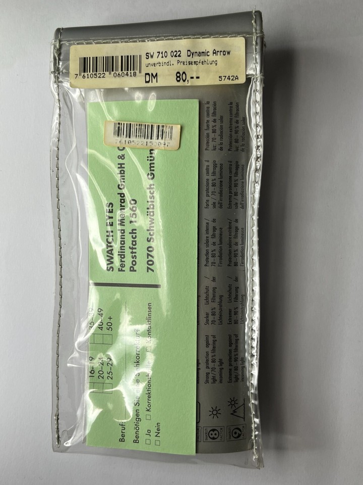 SWATCH Eyes DYNAMIC ARROW (SW710022)-Sunglasses-NEW/NOS-Vintage-Nowhere ...
