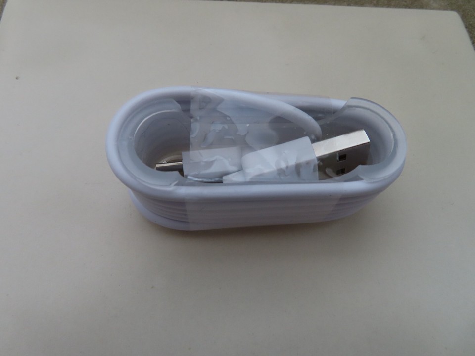 USB-A 2.0 to USB Micro-B White 36" Charging / Data Cable – New | eBay