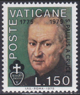 Vatican #Mi673 MNH 1975 Bicentenary death Portrait St Paul Cross [586 YT607] | eBay