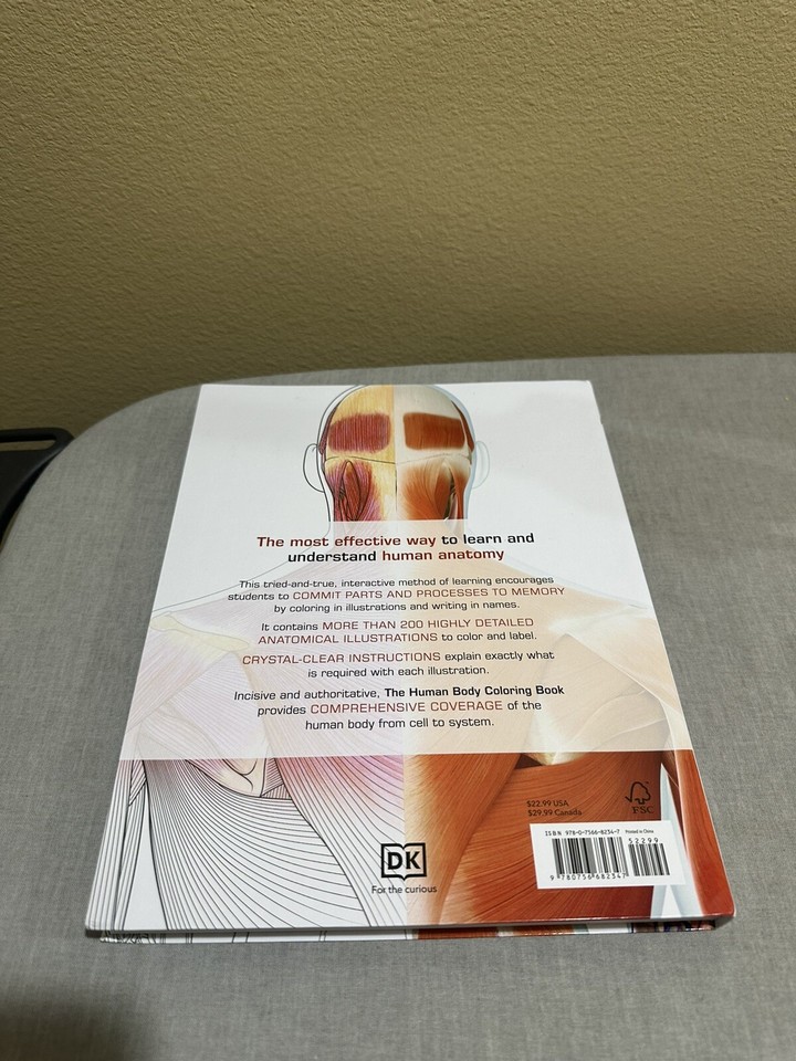 DK Human Body Guides: The Human Body Coloring Book : The Ultimate ...