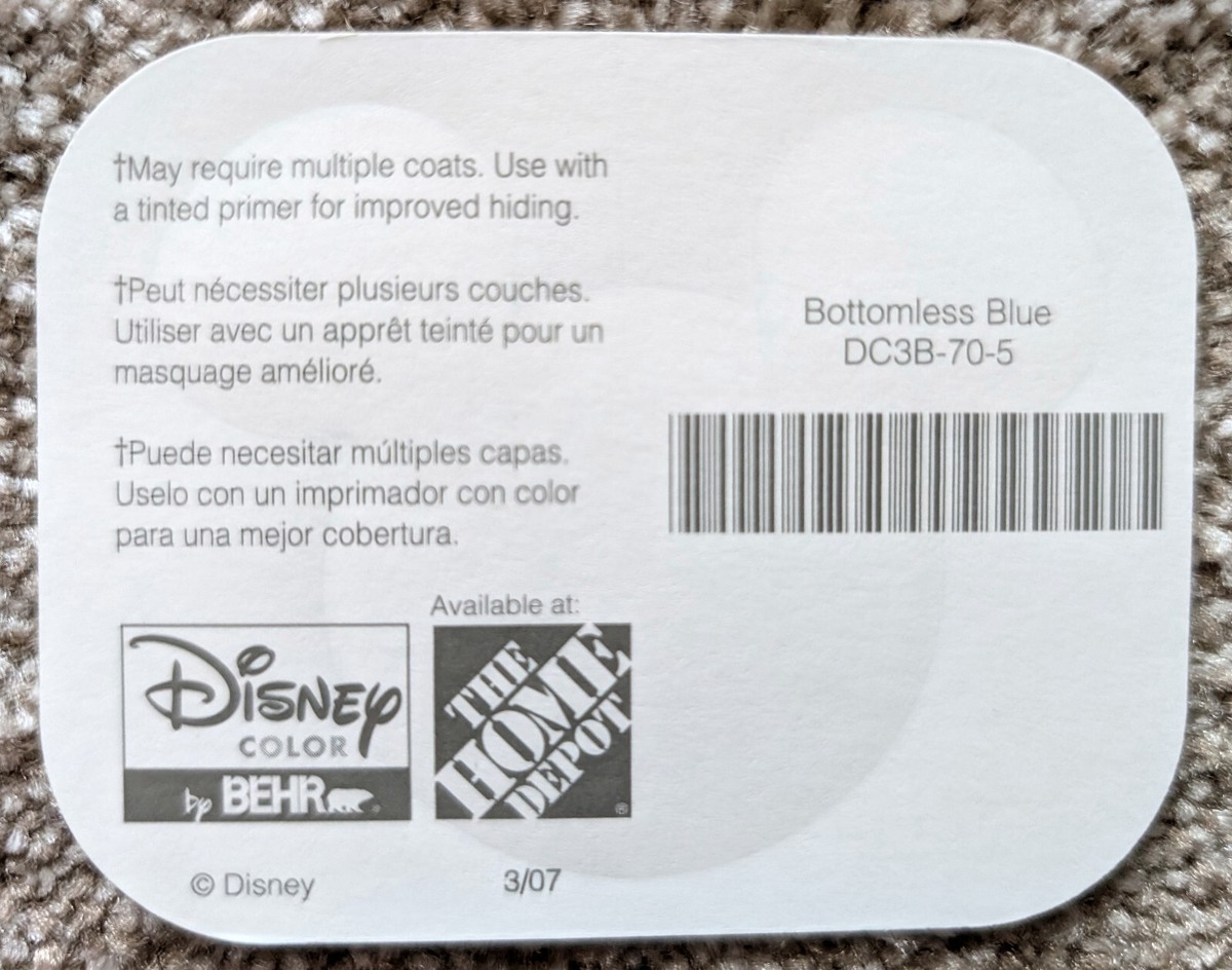 Disney Behr Color Chart