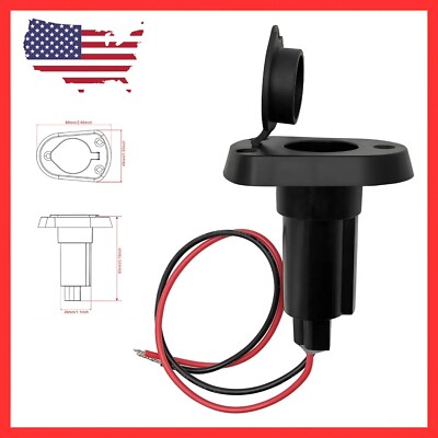 2-Pin Stern Light Socket Young Marine Boat Light Socket Plug-in Light ...