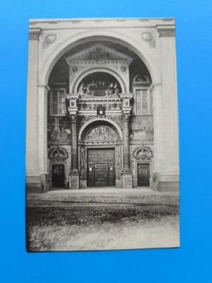 AOSTA FACCIATA DELLA CHIESA CATTEDRALE -CARTOLINA NON VIAGGIATA G ...