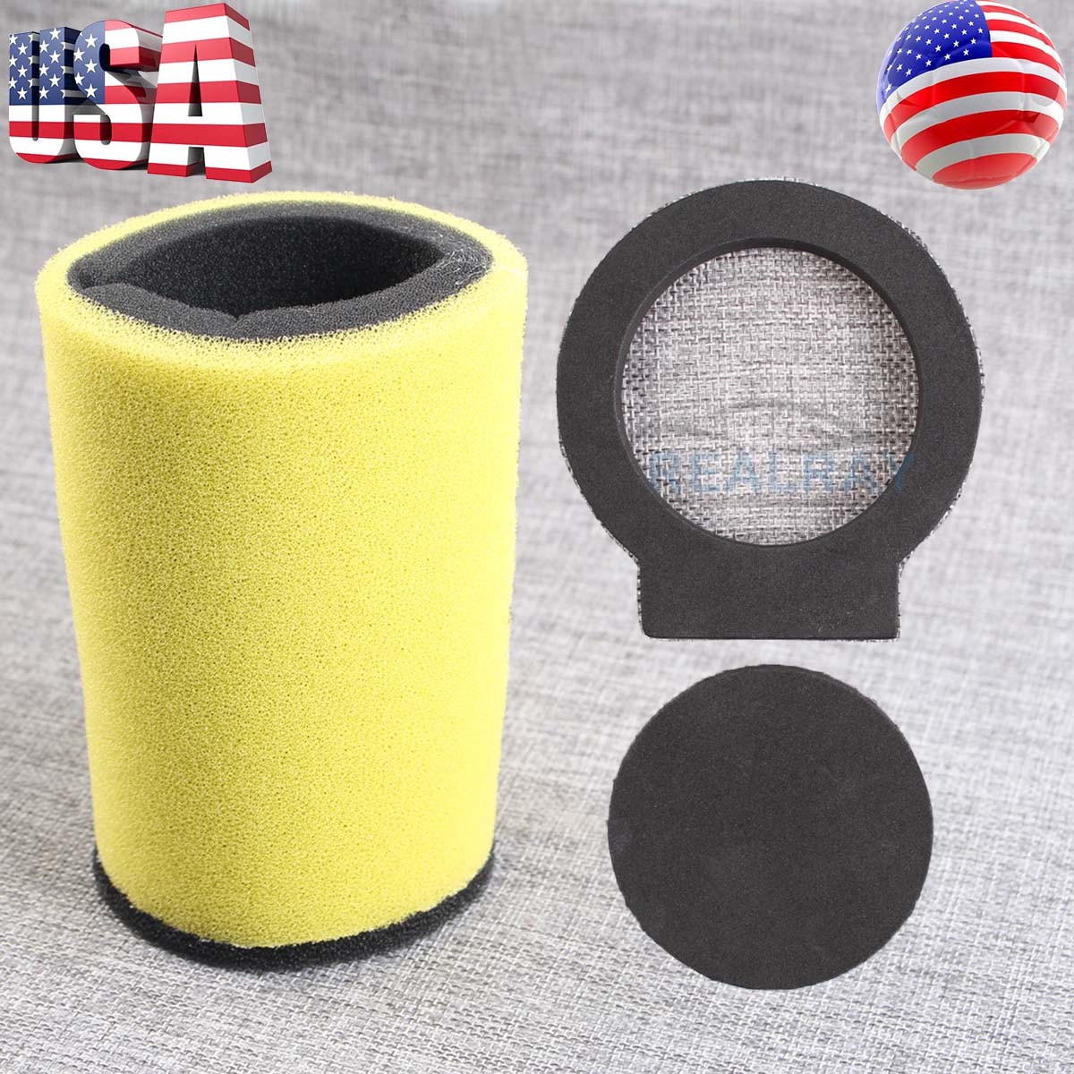 Air Filter Dual Stage for Yamaha Big Bear Moto-4 Kodiak Timberwolf 250 ...