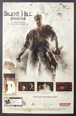 Silent Hill Origins Print Ad Game Poster Art PROMO Original PSP Konami ...
