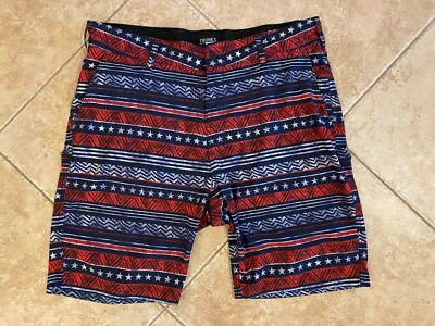 Trunks Multi Functional Men's Hybrid Shorts, Red White Blue, Swim ...