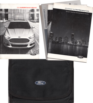 2014 Ford Fusion Owners Manual with Case and extras Gas Owner User ...