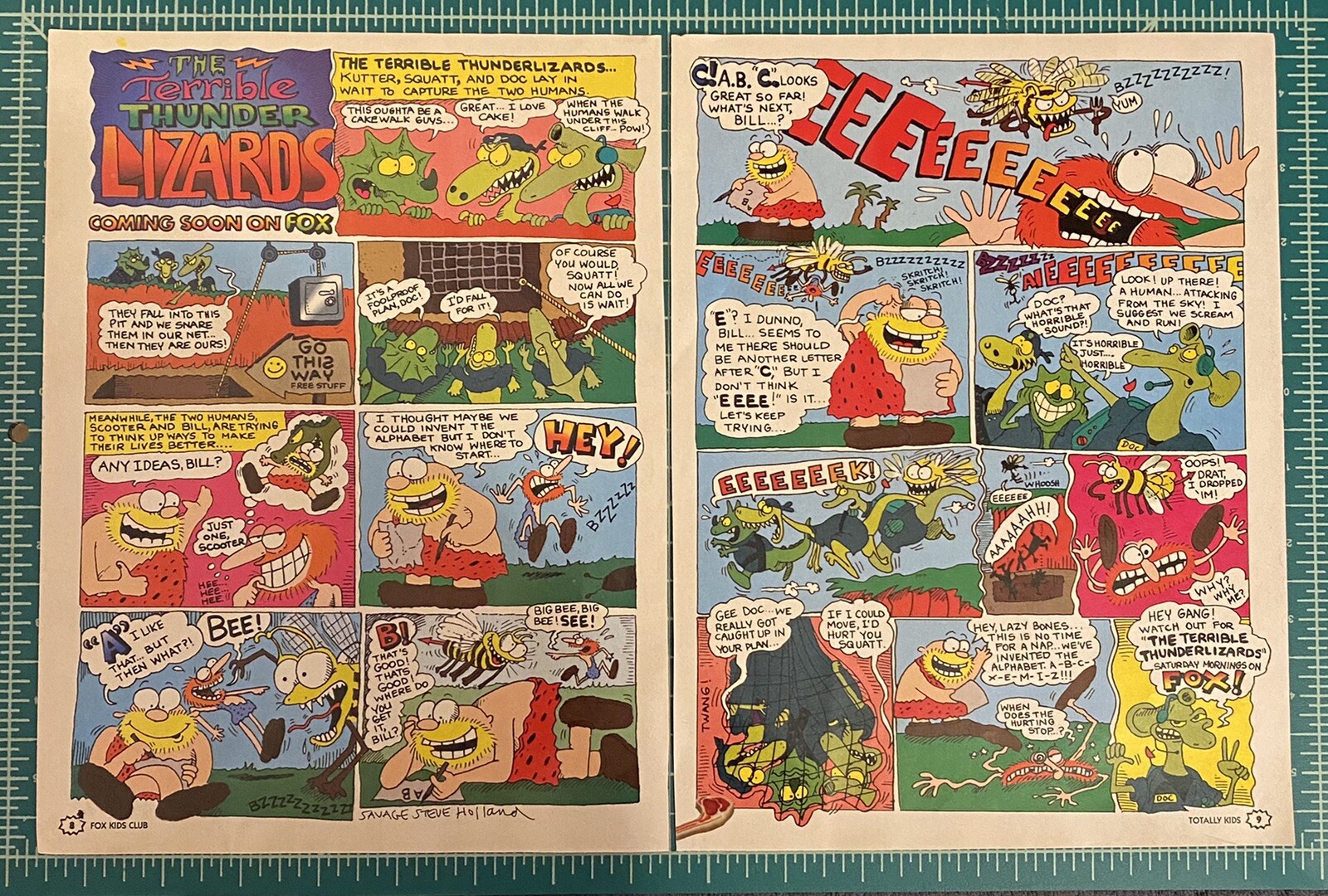 Rare The Terrible Thunder Lizards Full (2 Page) Comic Advertisement ...
