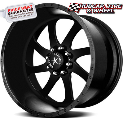 AMERICAN FORCE BLADE SS8 FLAT BLACK SOLID 20"x10 WHEELS RIMS 8 LUG (set ...