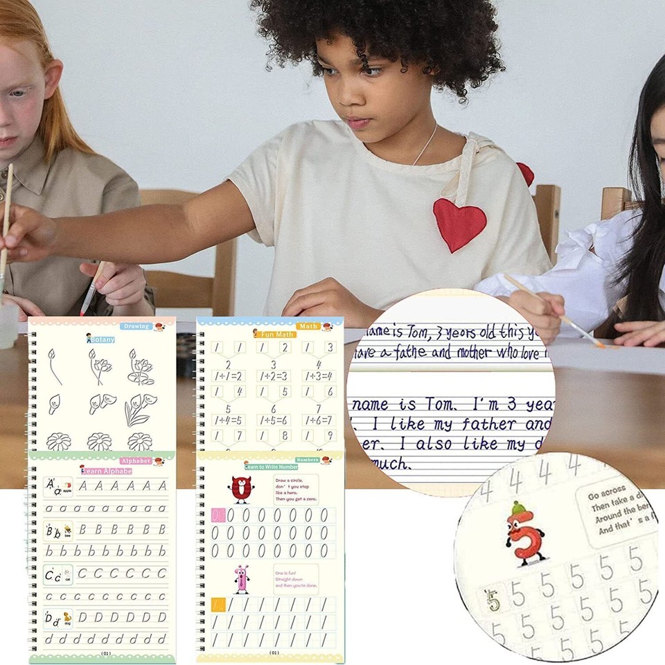 New Groovd Magic Copybook Grooved Children's Handwriting Book Practice ...