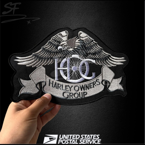 Large Heritage Eagle Silver Patch ~ Harley Davidson Owners Group H.O.G ...