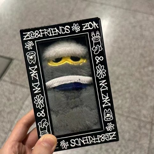 Kpop Idol G-Dragon ZO&FRIENDS Plush Keyring ZOA Grey Cat Stuffed Doll ...