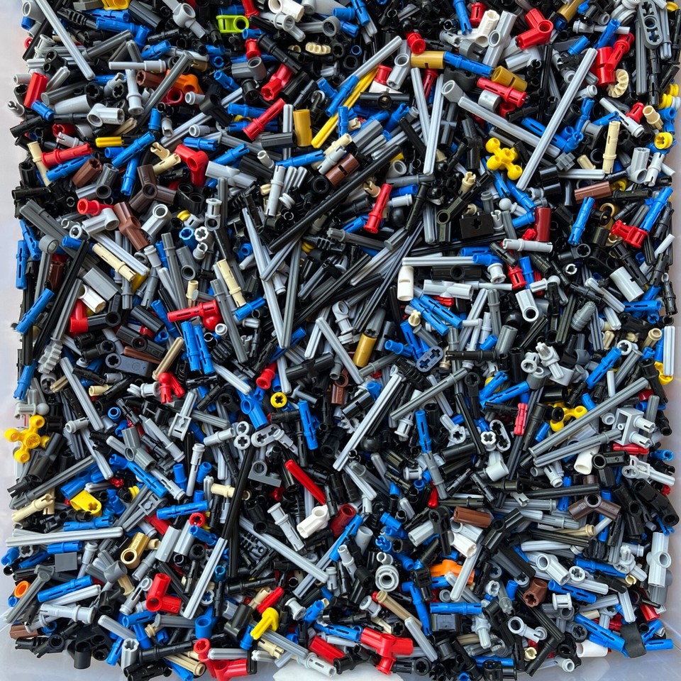 LEGO 250 Technic Pieces - Small Mix - Pins Axles Connectors Gears Tiny ...