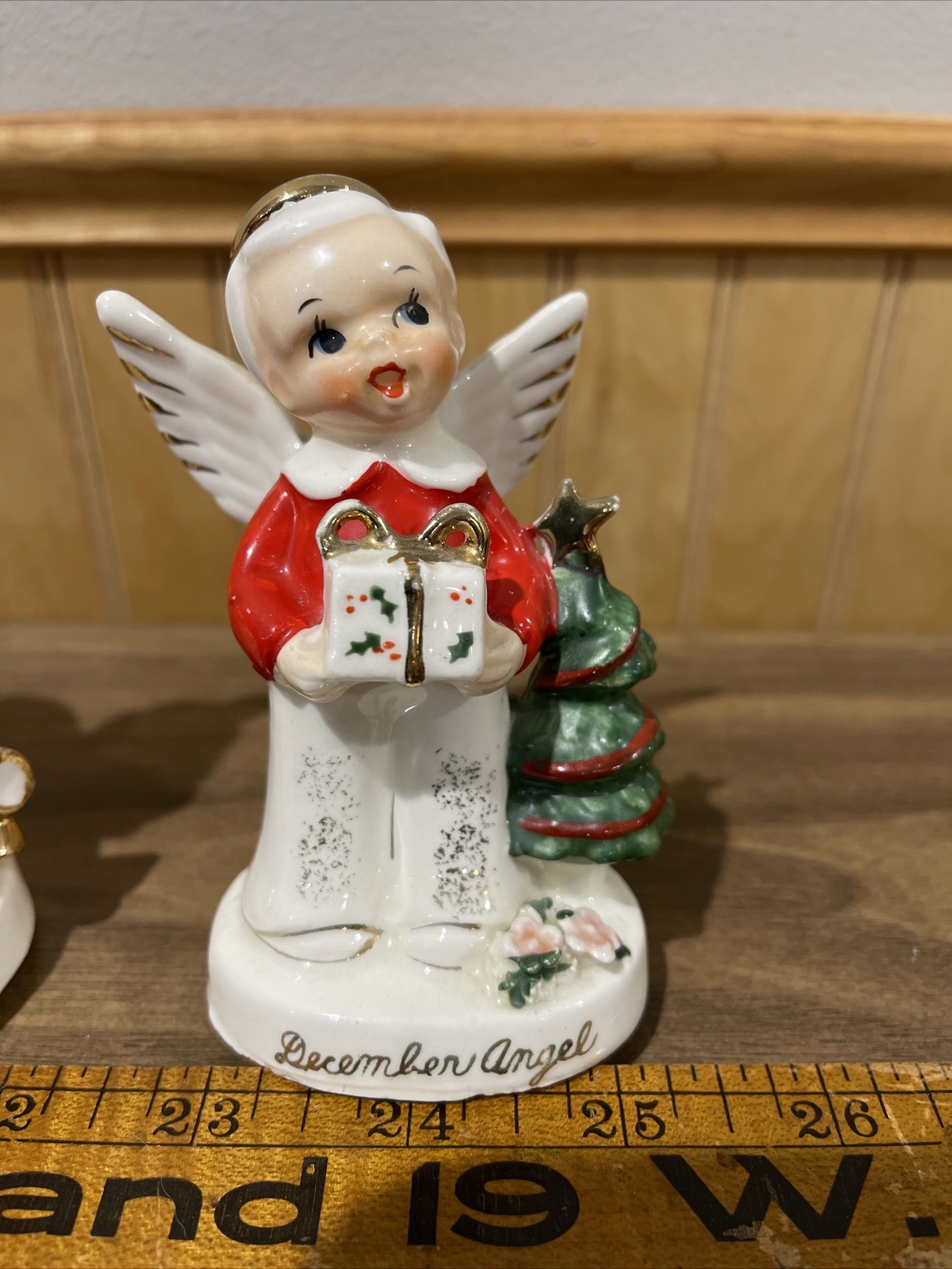 Pair of Vintage Japan Boy & Girl December Angels Ceramic Figurines ...