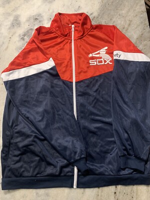 Chicago White Sox SGA Full Zip Xfinity Red Blue Old Logo Sweater Mens ...