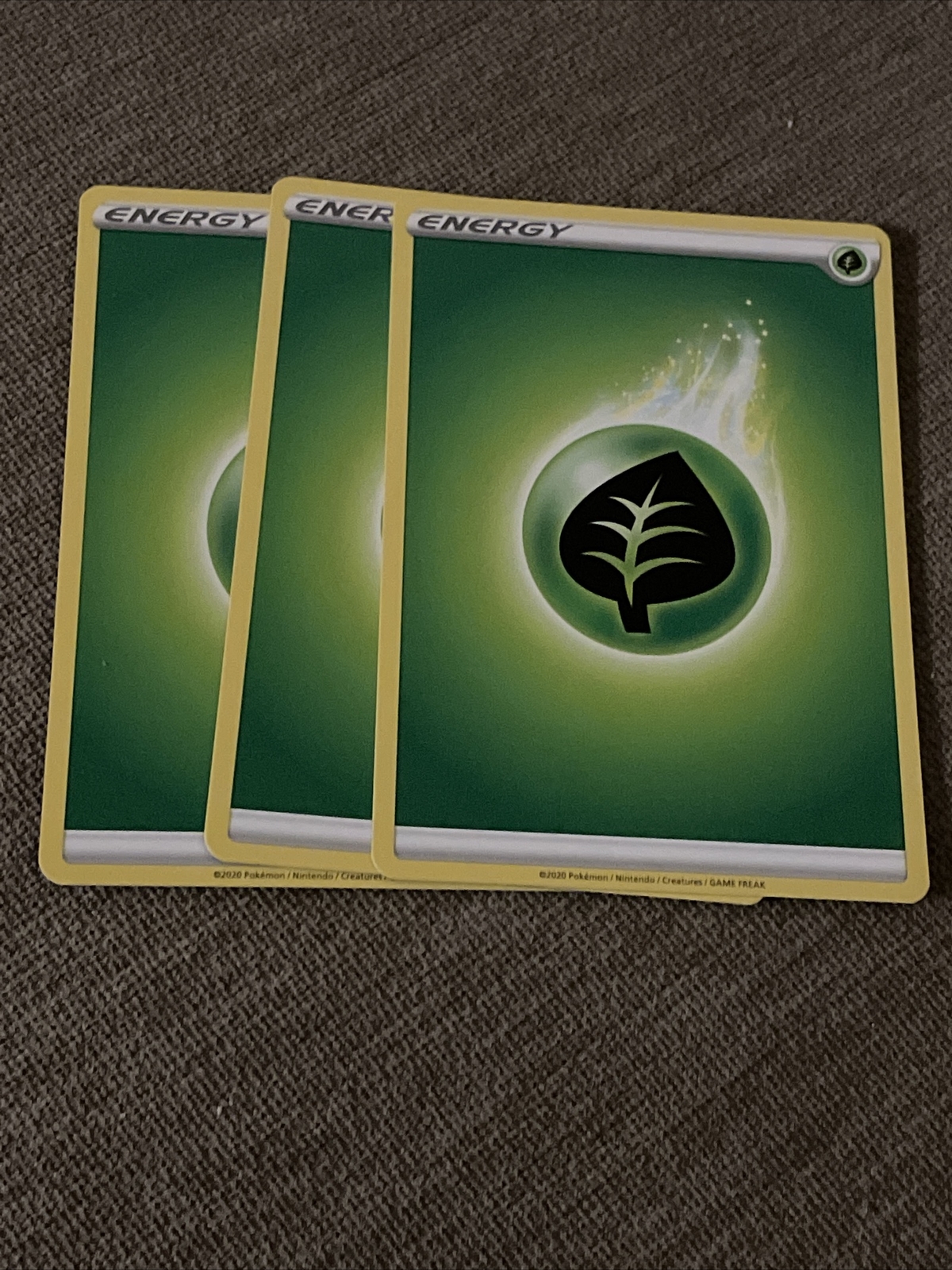 x3 Grass Energy Cards 2020 - Sword & Shield Era - Pokemon TCG @2893* | eBay