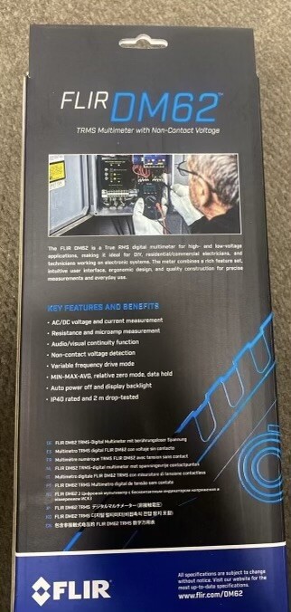 FLIR DM62 TRMS Digital Multimeter with Non-Contact Voltage | eBay