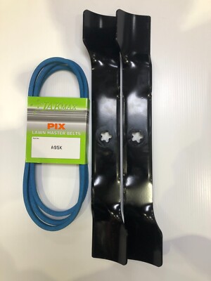 DECK BELT & BLADE SET TO FIT TS342& TS242TXD MODEL HUSQVARNA RIDE-ON ...