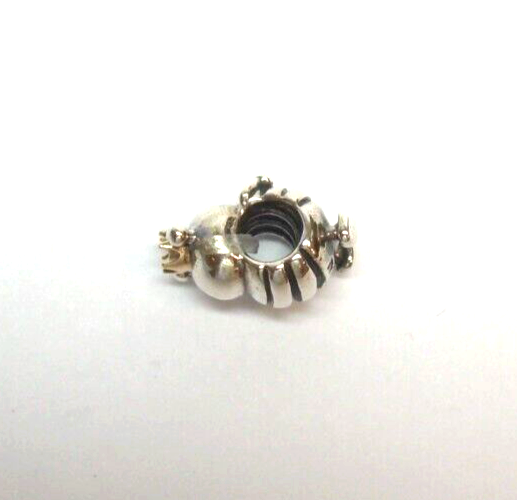RETIRED PANDORA QUEEN BEE CHARM 2 TONE 14K GOLD STERLING SILVER 925 ALE ...