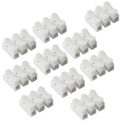 10Pack Three-Wire Push Spring Terminal Block Press Type Connection ...