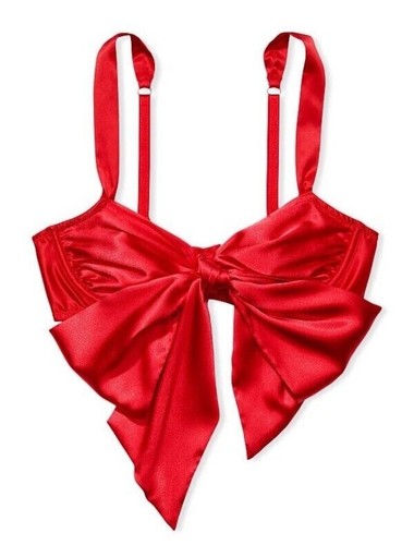 VICTORIA'S SECRET DREAM ANGELS OPEN CUP UNLINED BALCONET BRA BOW XS S M ...