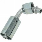 TWO (2) A/C Beadlock AC Fittings Crimp On Female Ring 90 Degree #10 10 ...
