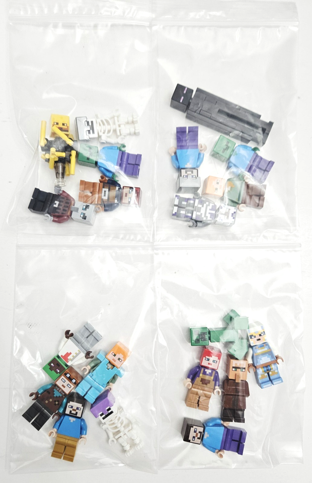 Lego Minecraft Minifigure Lot - 5 Random Assorted Mystery Minecraft ...