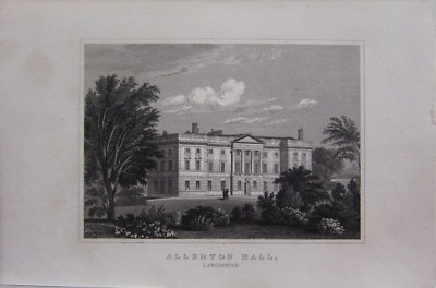 c1830 ANTIQUE PRINT ALLERTON HALL | eBay Australia
