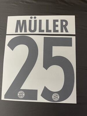 Germany Bayern Muller Original Name Set For A Shirt | eBay