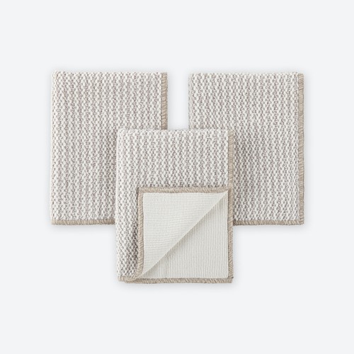 Norwex Diamond Textured Kitchen Cloth Trio Heathered Oatmeal Color | eBay
