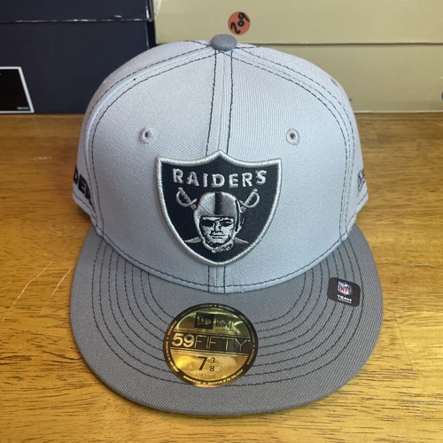 New Era 59fifty 7 3/8 Oakland Raiders Silver Gray NFL Team Headwear | eBay