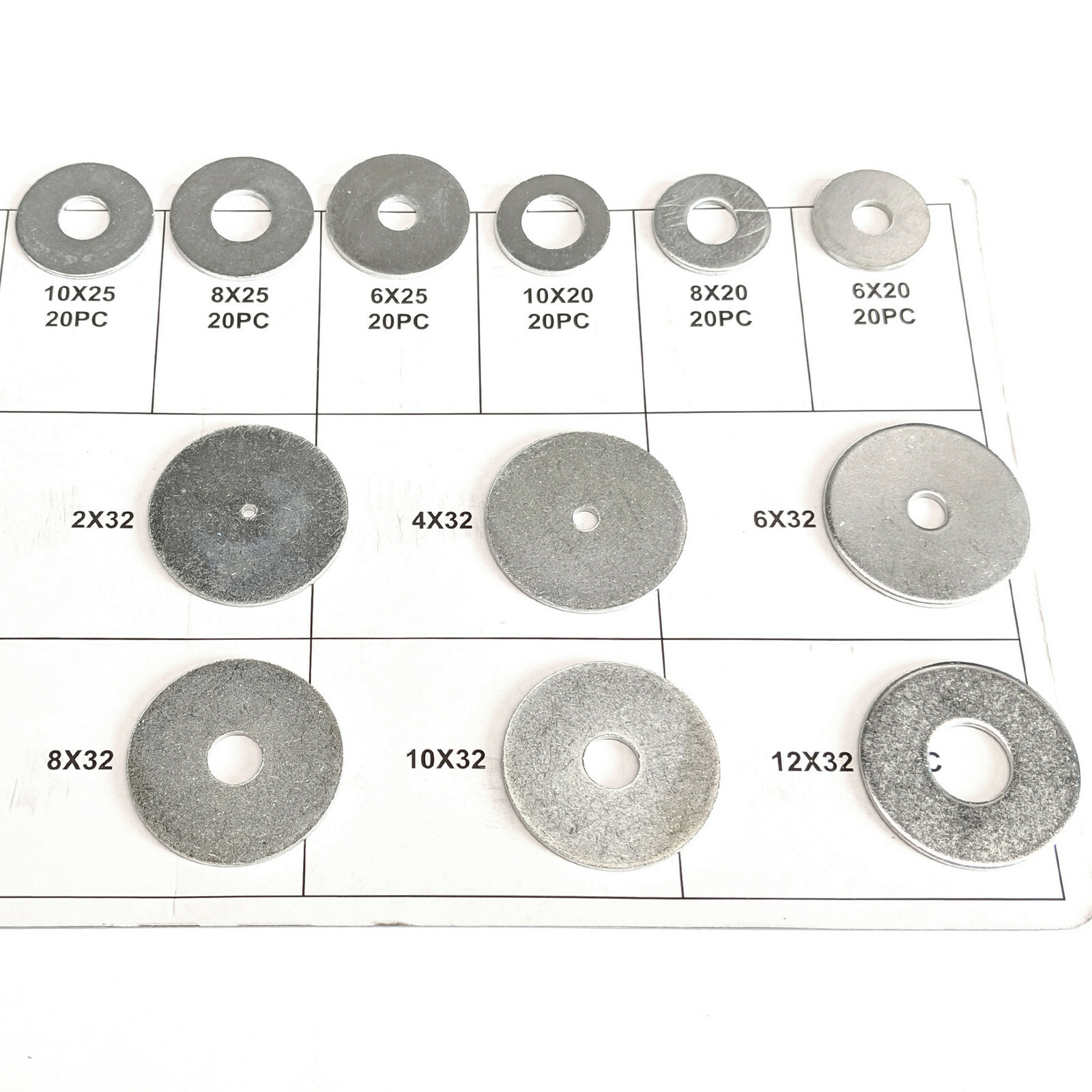 240 large Penny Washers M2 M4 M6 M8 M10 M12 carbon steel washers 2mm ...