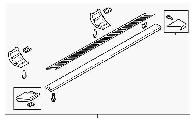2018 Ford F150 Running Boards Pair Fl3z-16450-ec and Fl3z-16451-eb for ...