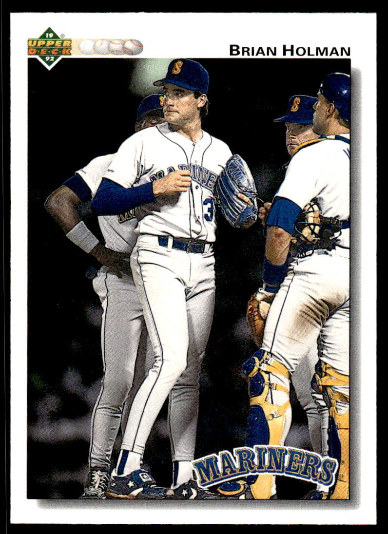 1992 Upper Deck 595 Brian Holman Seattle Mariners Baseball Card | eBay